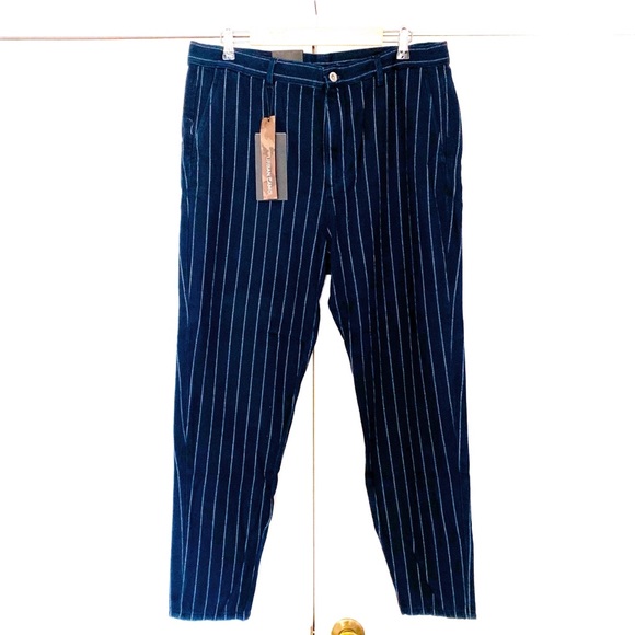 Zara | Pants | Zara Men Urban Camo Dark Navy Stripe Cotton Pants | Poshmark